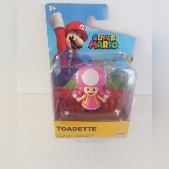 Toys | Super Mario Bros Toadette 25 Action Figure Jakks Pacific 222 ...